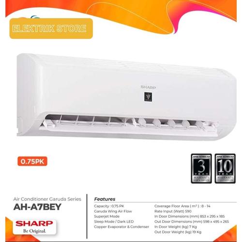 Jual AC SHARP 3/4 PK AH-A7BEY - Jakarta Selatan - Elektric_Store | Tokopedia