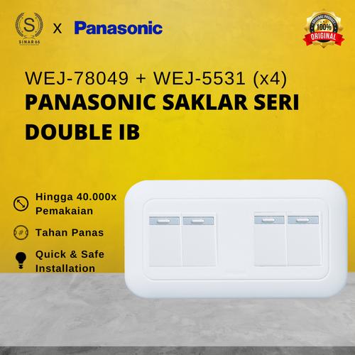 Promo PANASONIC SAKLAR SERI DOUBLE GANDA IB WIDE SERIES - Kota ...