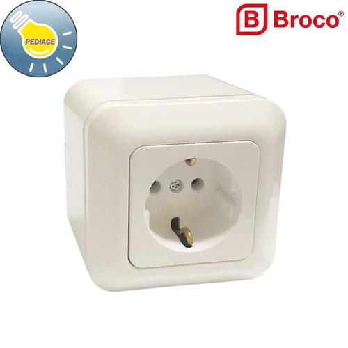 Jual Stop Kontak Outbow BROCO Gracio Single Socket Outlet - Putih - Kab ...