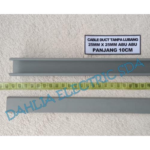 Jual KABEL DUCT/CABLE DUCT TANPA LUBANG 25MM X 25MM ABU-ABU PANJANG 10 ...