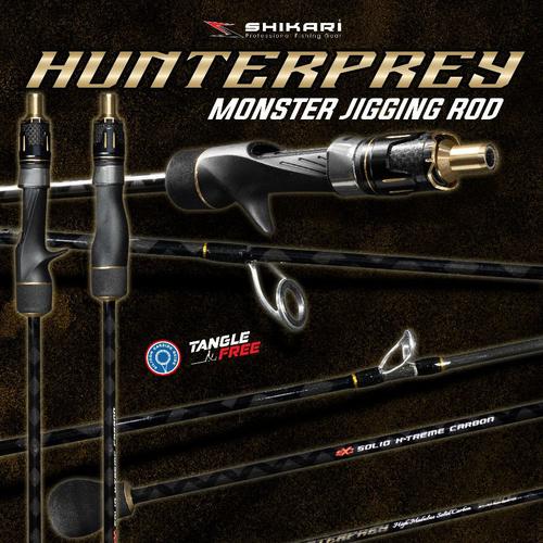 Jual joran shikari hunterprey 180 cm spin monster jigging rod butt join ...