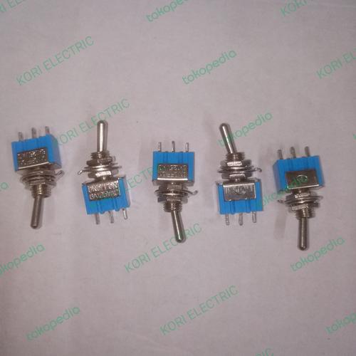 Jual Saklar switch toggle togel on off on 3 pin 3 kaki body kecil mini ...