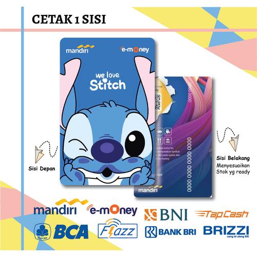 Jual E-Money Emoney Etoll MANDIRI BRI BCA BNI KARTUN Stitch - 1 SISI ...