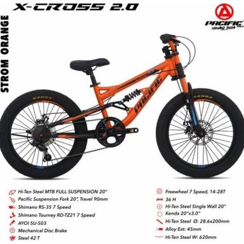 Jual Sepeda Gunung Anak 20 inch Pacific x-cross 1.0 MTB Mini X cross ...