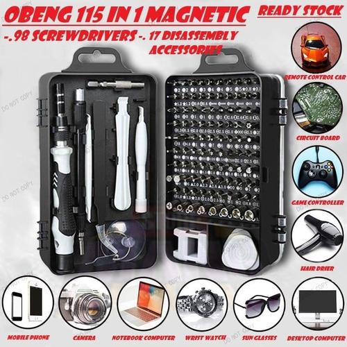 Jual Obeng 115 in 1 Hp full set Obeng Service Komputer Laptop Hp ...