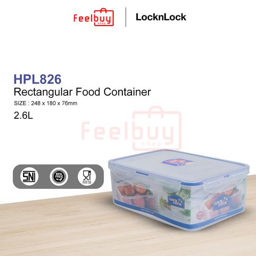Promo Lock & Lock Rectangular Food Container 2.6L HPL826 - Kota Tangerang Selatan ...