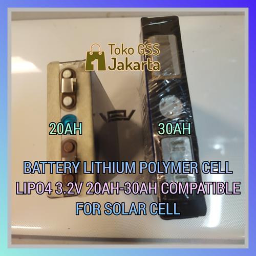 Jual BATTERY LITHIUM POLYMER LIPO4 3.2V 20AH-30AH COMPATIBLE SOLAR ...