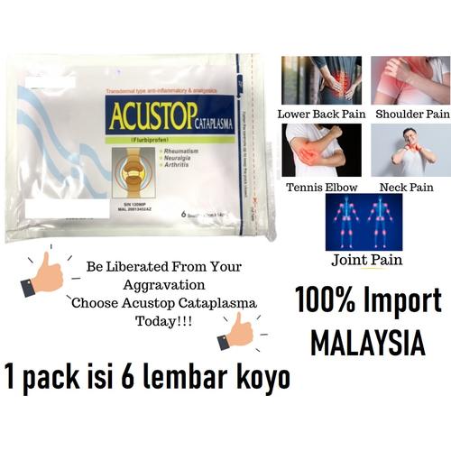 Jual Koyo Acustop Cataplasma Plester Pereda Sakit Nyeri Kaki Tulang ...