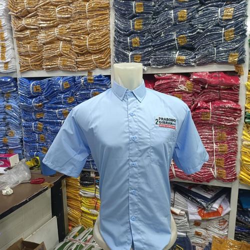 Jual Kemeja prabowo gibran biru muda pendek - M - Jakarta Pusat - PARIS ...