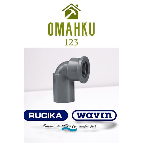 Jual Faucet Elbow / Knee Drat dalam PVC WAVIN AW 1"inch - Kota ...