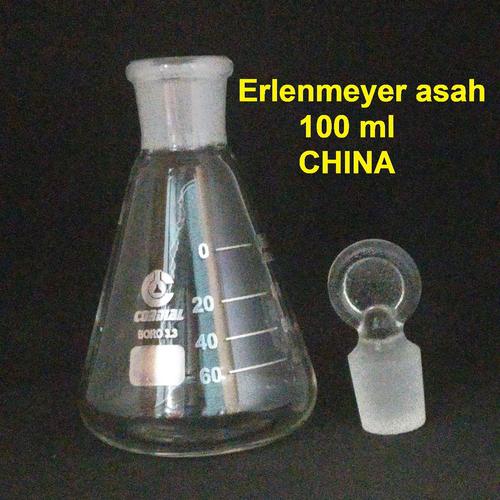 Jual ERLENMEYER TUTUP ASAH 100 ML ERLENMEYER GLASS STOPPER ERLENMEYER JOINT - Jakarta Pusat ...