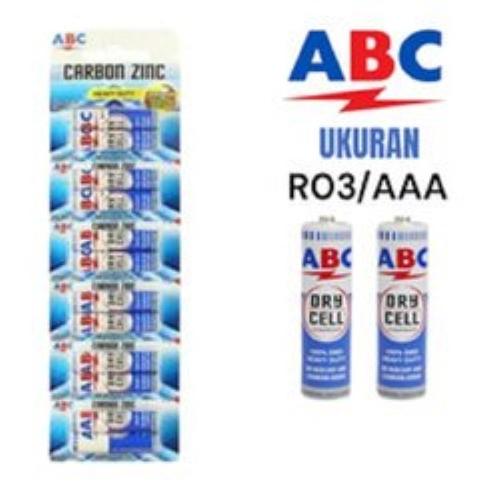 Jual ABC Biru Dry cell AAA isi 12 pcs / A3 / batu baterai remote ...