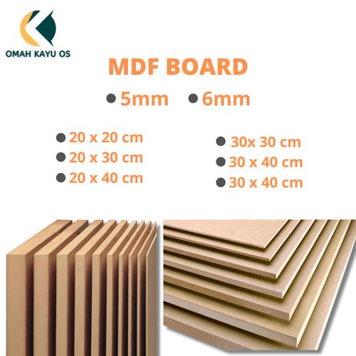 Jual Mdf Tebal 5mm 6mm Potongan Custom Ukuran 20 x 30 30 x 40 40 x 40cm ...