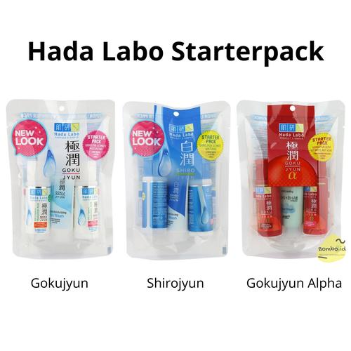 Jual HADA LABO Starter Pack Gokujyun Shirojyun Gokujyun Alfa Essence ...