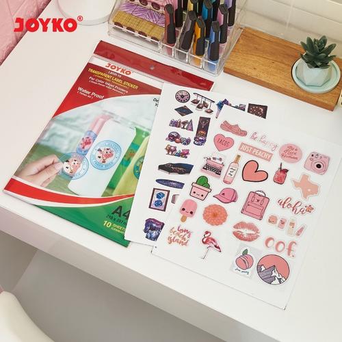 Jual Joyko TRANSPARENT Sticker Label A4 / Label Sticker Cetak LBSR-10 ...