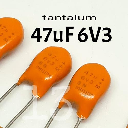 Jual Philips Tantalum 47uF 6V3 kapasitor 47uF 6V3 Philips ORI 47uf 6.3V ...