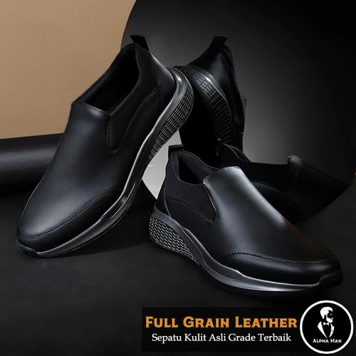 Jual Sepatu Pria Formal Acara Resmi Kerja Kantor Office Kulit Asli ...