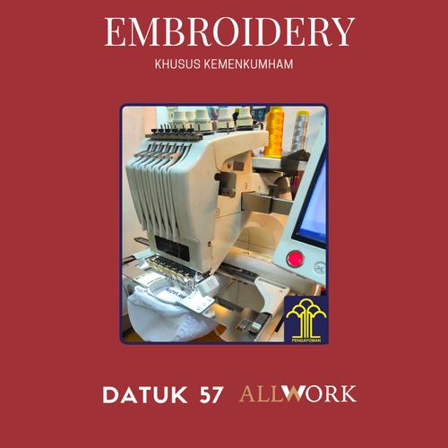 Jual Bordir Satuan Khusus Badge Kemenkumham - Kab. Bekasi - Datuk 57 ...
