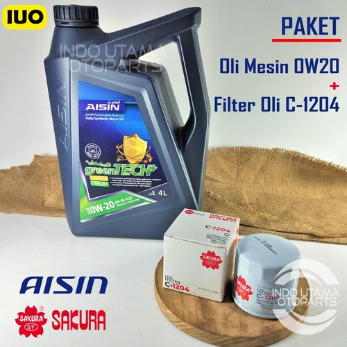 Promo Oli Mesin 0w 20 Aisin dan Filter Oli XL7 Ignis Baleno Spark C ...