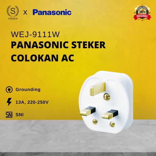 Jual PANASONIC STEKER COLOKAN AC WIDE SERIES WEJ9111W WEJ-9111W - Kota ...