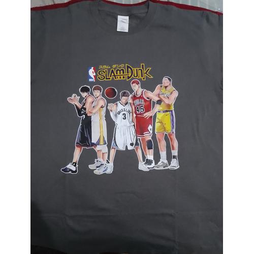 Jual SlamDunk T-Shirt, Kaos Anime, Hanamichi Sakuragi, Kaede Rukawa ...
