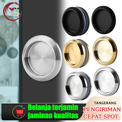 Jual Handel Pintu Bulat Sliding Round Glass Sliding Flush Door Handle ...