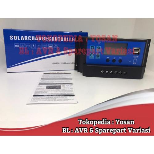 Jual SOLAR PANEL CHARGER CONTROLLER PANEL SURYA 50A 12V 24V - Jakarta ...