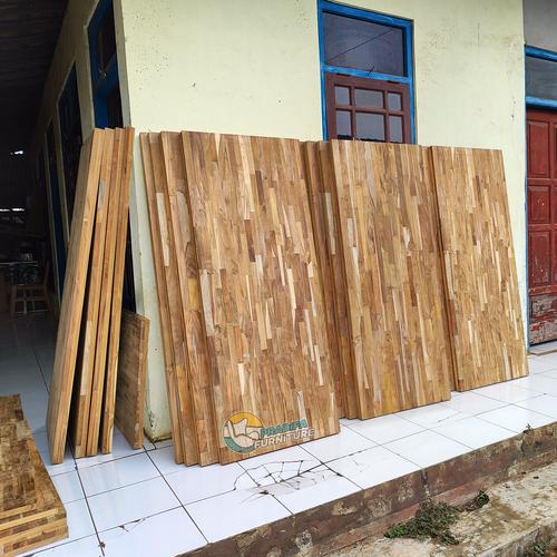 Jual Top table - daun meja fjl jati solid bisa custom ukuran papan kayu ...