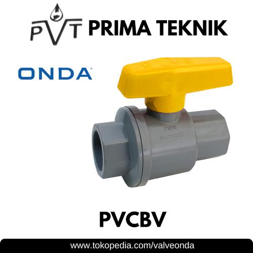 Jual Ball Valve PVCBV "ONDA" / Stop Kran Plastik Polos Socket - 3/4 ...