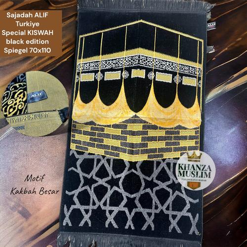 Jual SAJADAH SPIGEL BESAR || SEJADAH HITAM KISWAH LEBAR - Kakbah besar ...