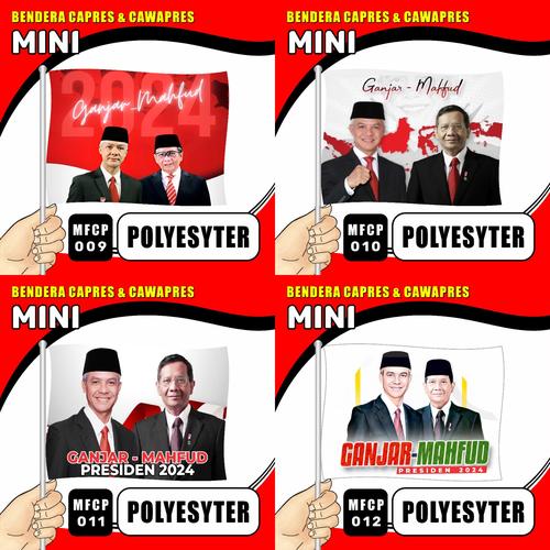 Jual Bendera Capres Cawapres 03 Ganjar Mahfud/Bendera Mini Kampanye ...