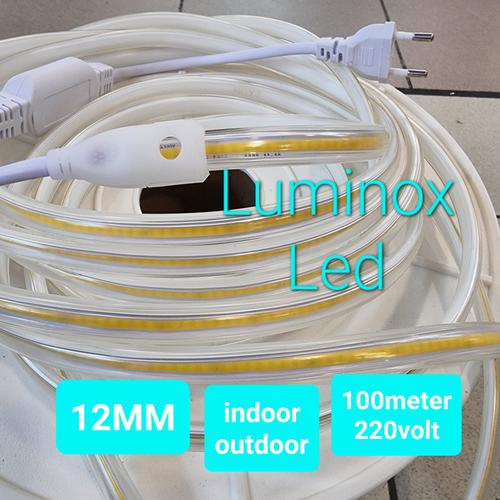 Jual selang led cob 8mm lebar 12mm 100meter / strip ceiling COB 100m ...