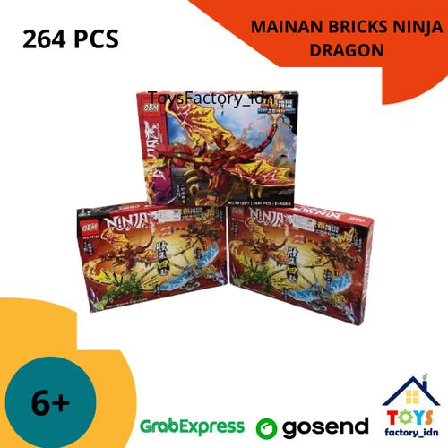 Promo Mainan Edukasi Anak Bricks Ninja Dragon Master - TIPE 1 - Kota ...
