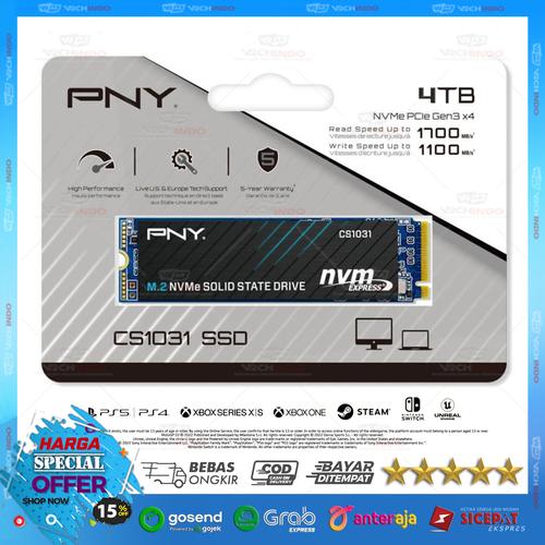 Jual SSD NVMe M.2 PNY CS1031 SSD NVME PCIe M2 Gen 3 X4 Top Brand USA ...