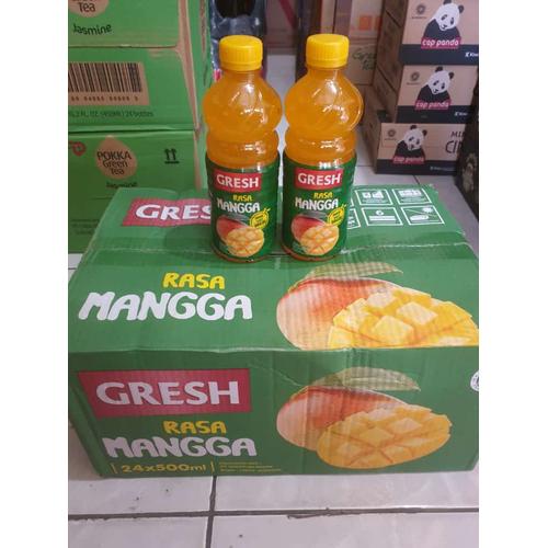 Jual GRESH Rasa Jeruk Dan Mangga 1 Dus isi 24 Botol 510ml - Mangga ...