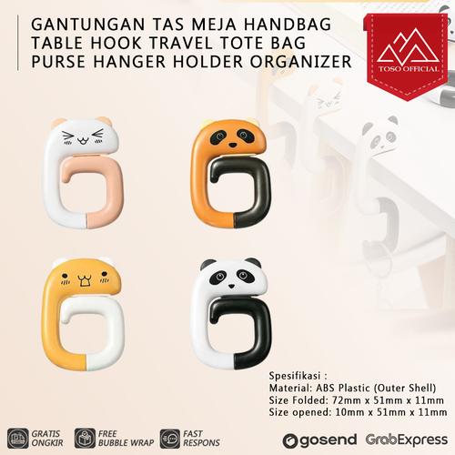 Jual Cantolan Kait Tas Meja Gantungan Handbag Table Hook Travel Hanger ...