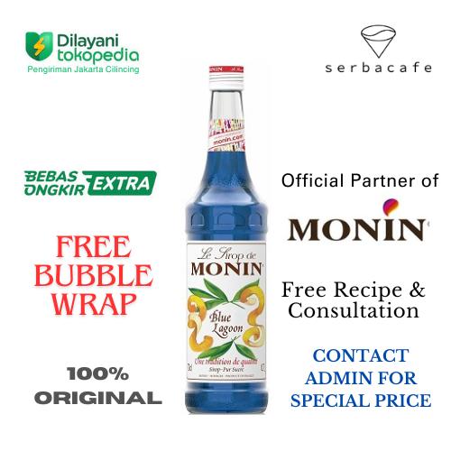 Jual Monin Syrup Blue Lagoon (700 ml) - - Serba Cafe | Tokopedia