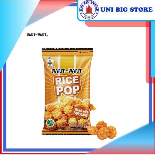 Jual Want Want Rice Pop Ricepop Sapi Panggang 52 gr Snack Beras - Kota ...
