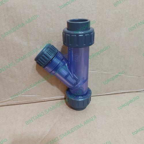 Jual y strainer pvc 2" inch dn50 transparant jis 10k model socket ...