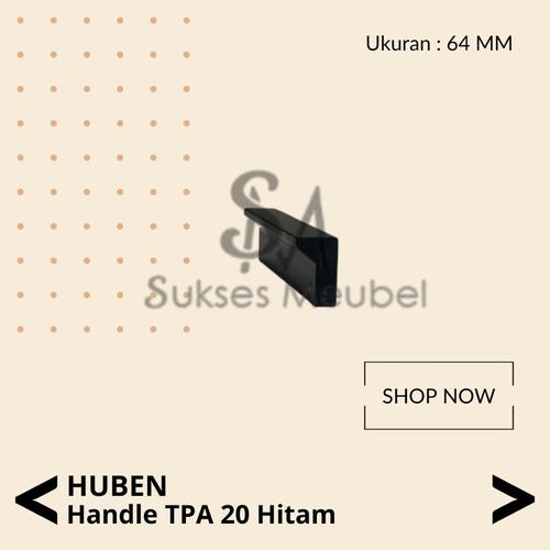 Jual TPA 20 64 HITAM - HUBEN / TARIKAN LACI LEMARI / HANDLE HUBEN 64 MM ...