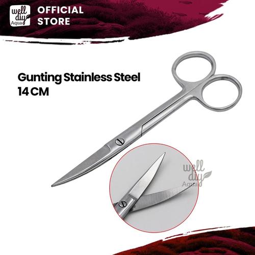 Jual Gunting aquascape panjang 14cm - Lurus & Bengkok - Lurus - Kota ...