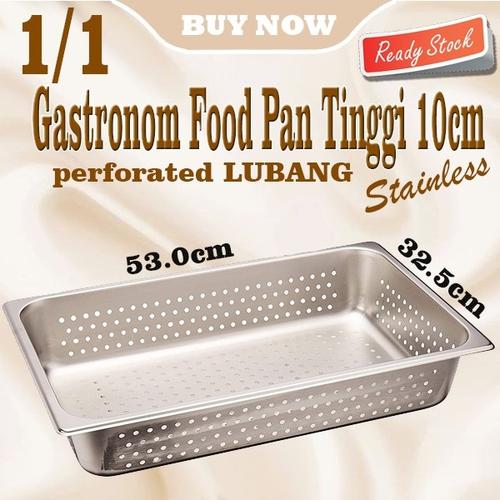 Jual Food Pan Foodpan Stainless 1/1 100mm 10cm Perforated LUBANG ...