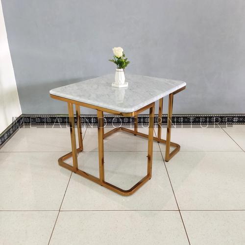 Jual coffee table minimalis 70 cm, meja tamu minimalis modern marmer ...