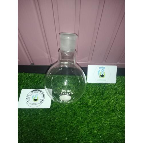 Jual Labu destilasi 500 ml Pyrex, labu alas bulat, boiling flask, NS 29 ...