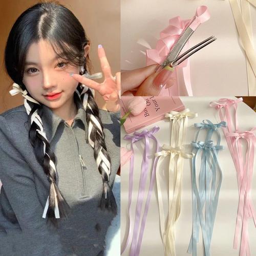 Jual Jepit Rambut Pita Untai Twist Braid Simpul Long Jepitan Rambut ...