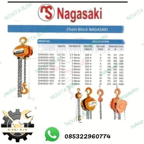 Jual CHAIN BLOCK 50TON X6 METER NAGASAKI JAPAN KATROL NAGASAKI ...