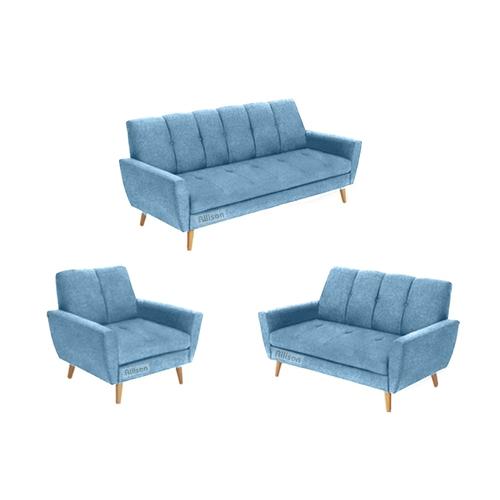 Promo Winston Sofa Set Ruang Tamu Minimalis 3-2-1 Biru Muda - Jakarta ...