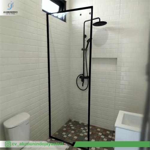 Jual PO Pak Hendry Pembatas Shower List U Hitam Tempered 10mm uk ...