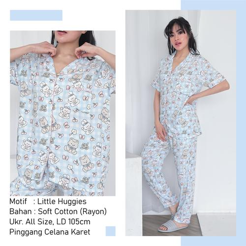 Jual Motif Little Huggies - Piama Baju Tidur Sleepwear Moonlight ...