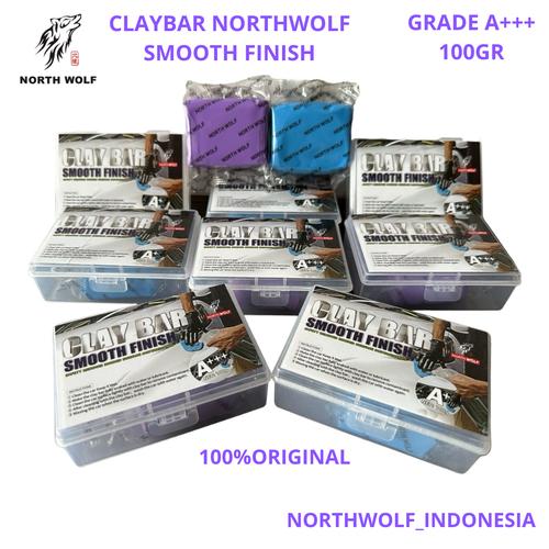 Jual CLAY BAR NORTHWOLF ORIGINAL 100gr A+++ poles overspray claybar ...